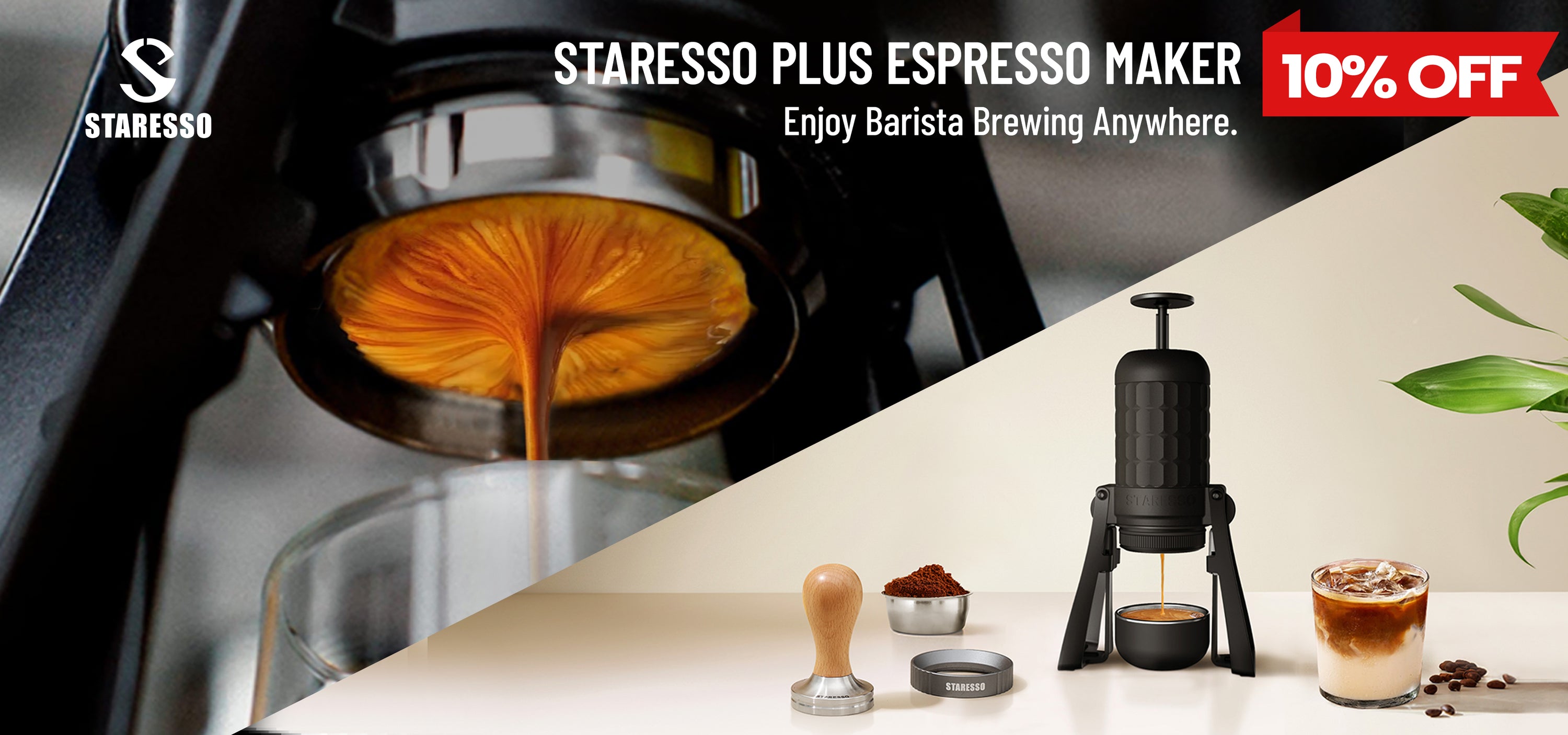 STARESSO - Portable Coffee Maker - Manual Espresso Machine
