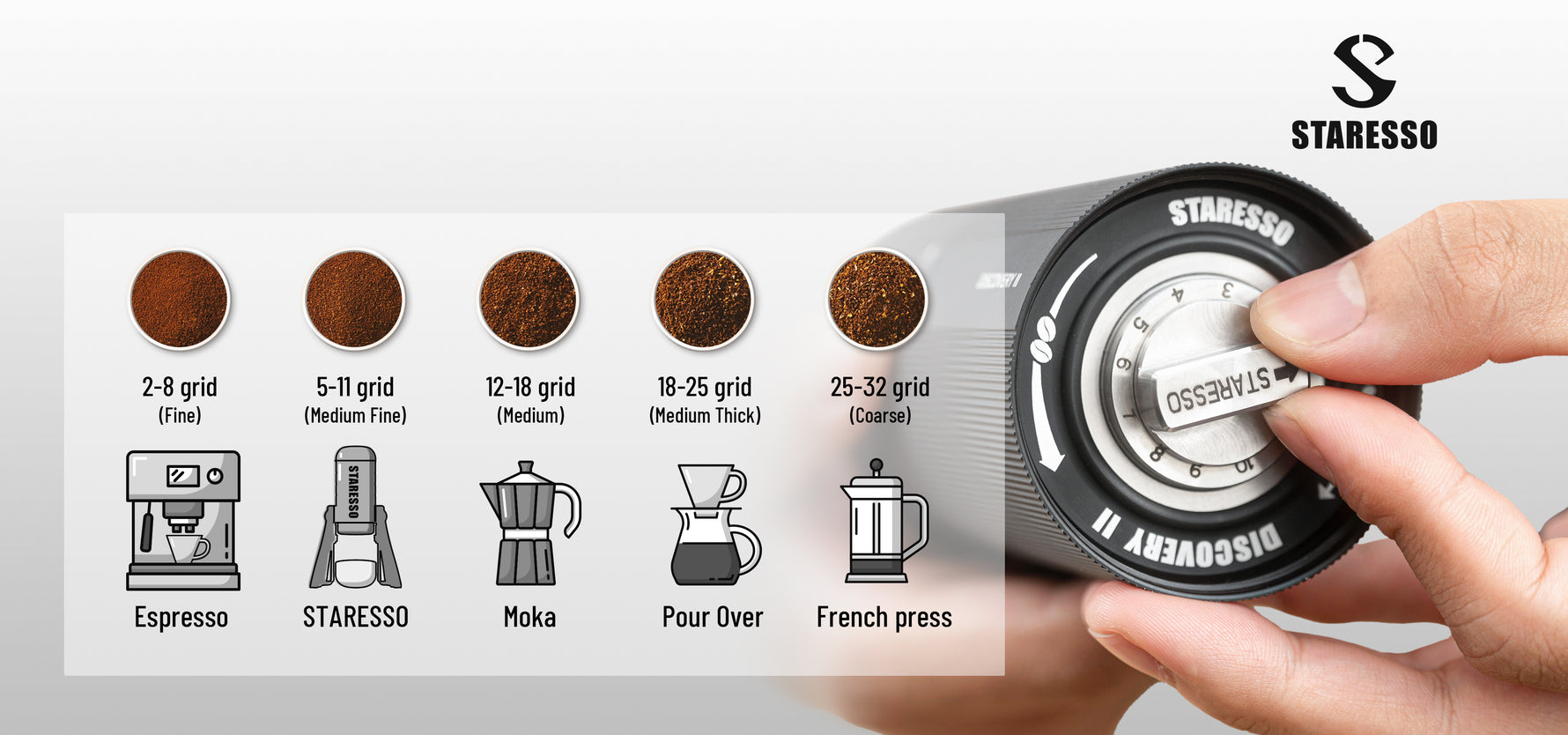 STARESSO - Portable Coffee Maker - Manual Espresso Machine