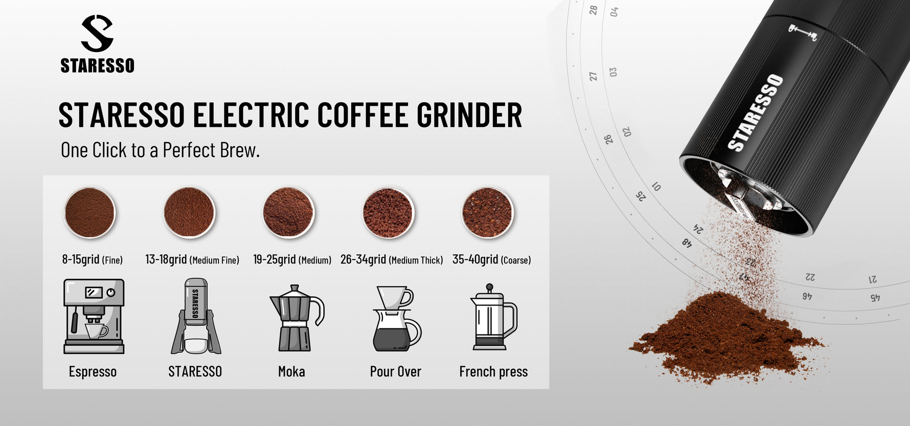 STARESSO - Portable Coffee Maker - Manual Espresso Machine