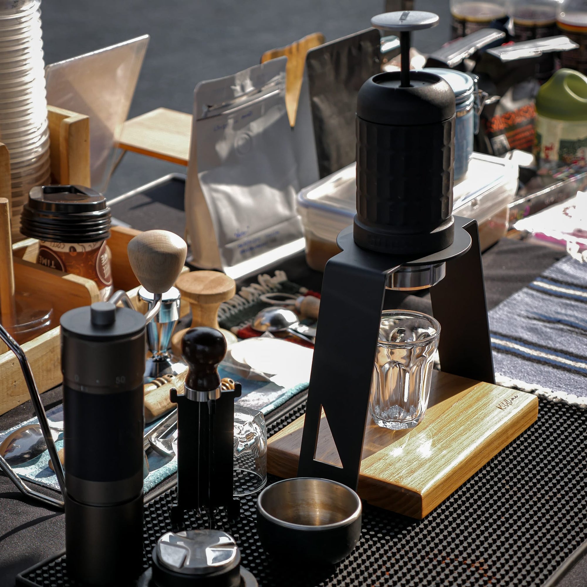 STARESSO Wood Bracket|Make Barista Brewing More Stable