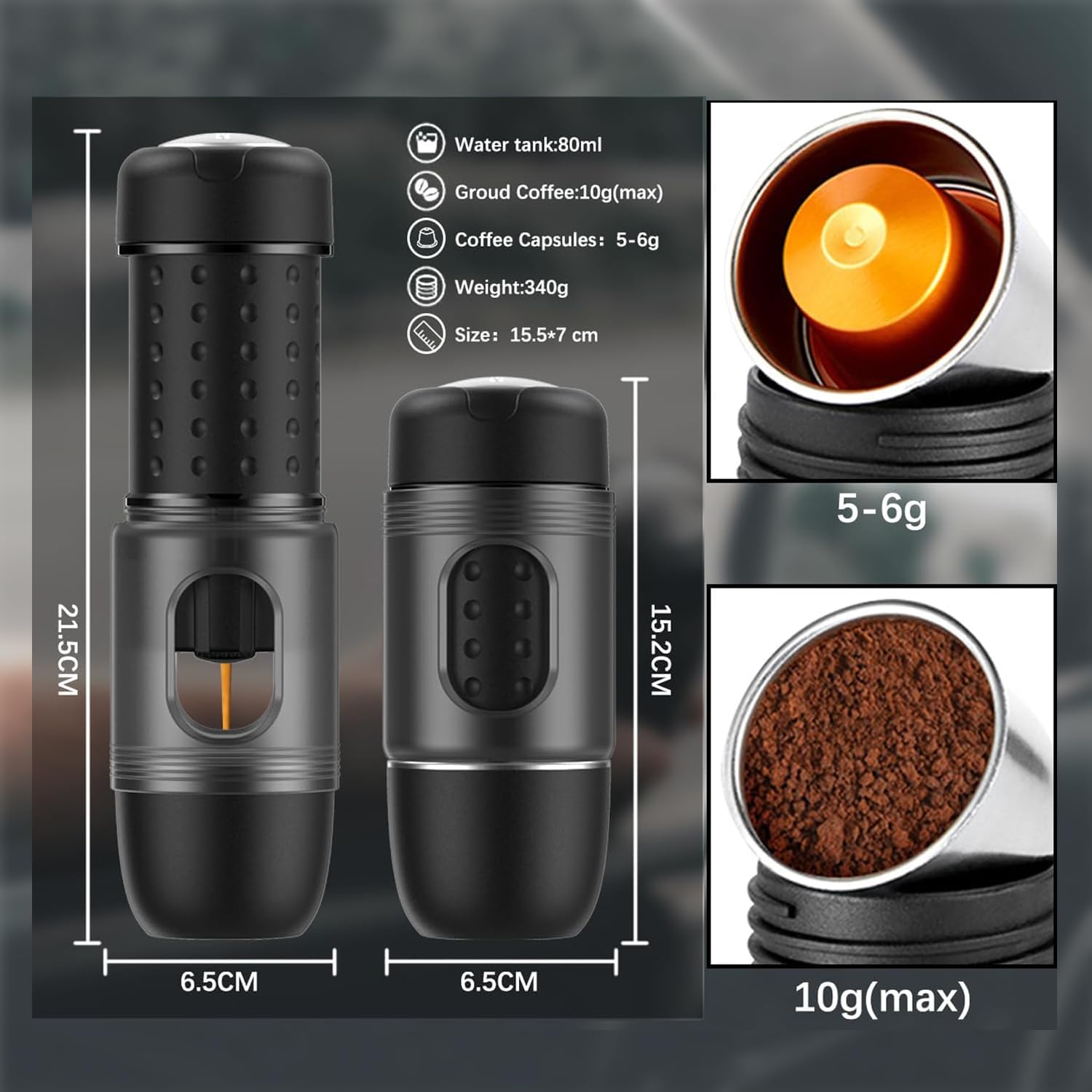 Best Travel Portable Espresso Machine | Mini Portable Espresso Maker